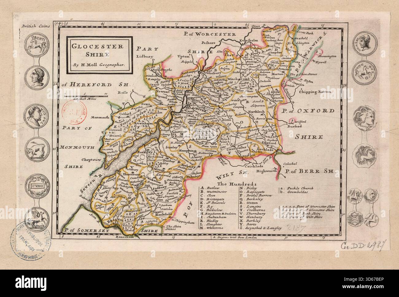 1700s map england hi-res stock photography and images - Alamy