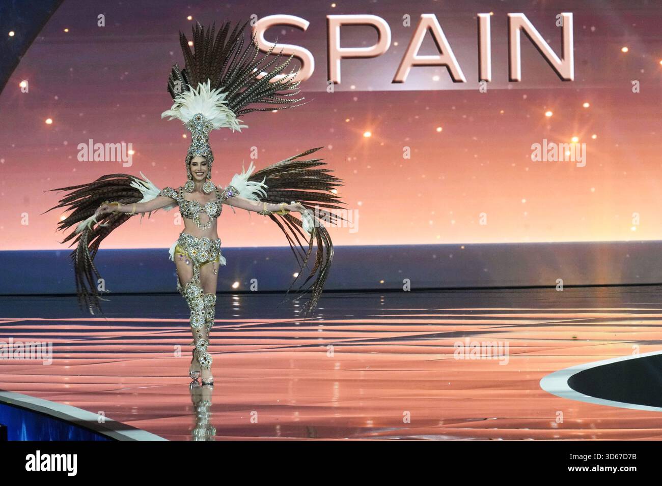 Miss Spain Andrea Valero competes in the national costume competition ...
