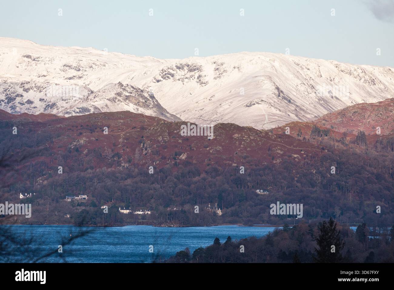 UK 19th November 2025 UK Weather Cumbria .Sun Rise over snow fells ...