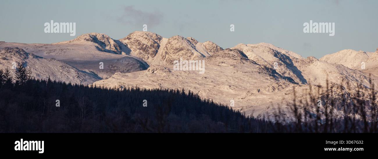UK 19th November 2025 UK Weather Cumbria .Sun Rise over snow fells ...