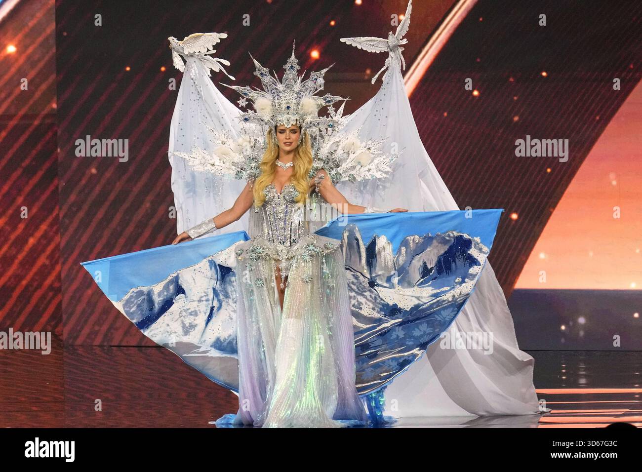 Miss Chile Inna Moll competes in the national costume competition at ...