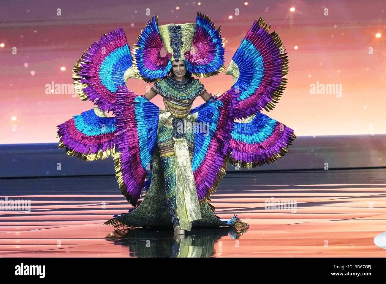 Miss Egypt Sabrina Maged competes in the national costume competition ...