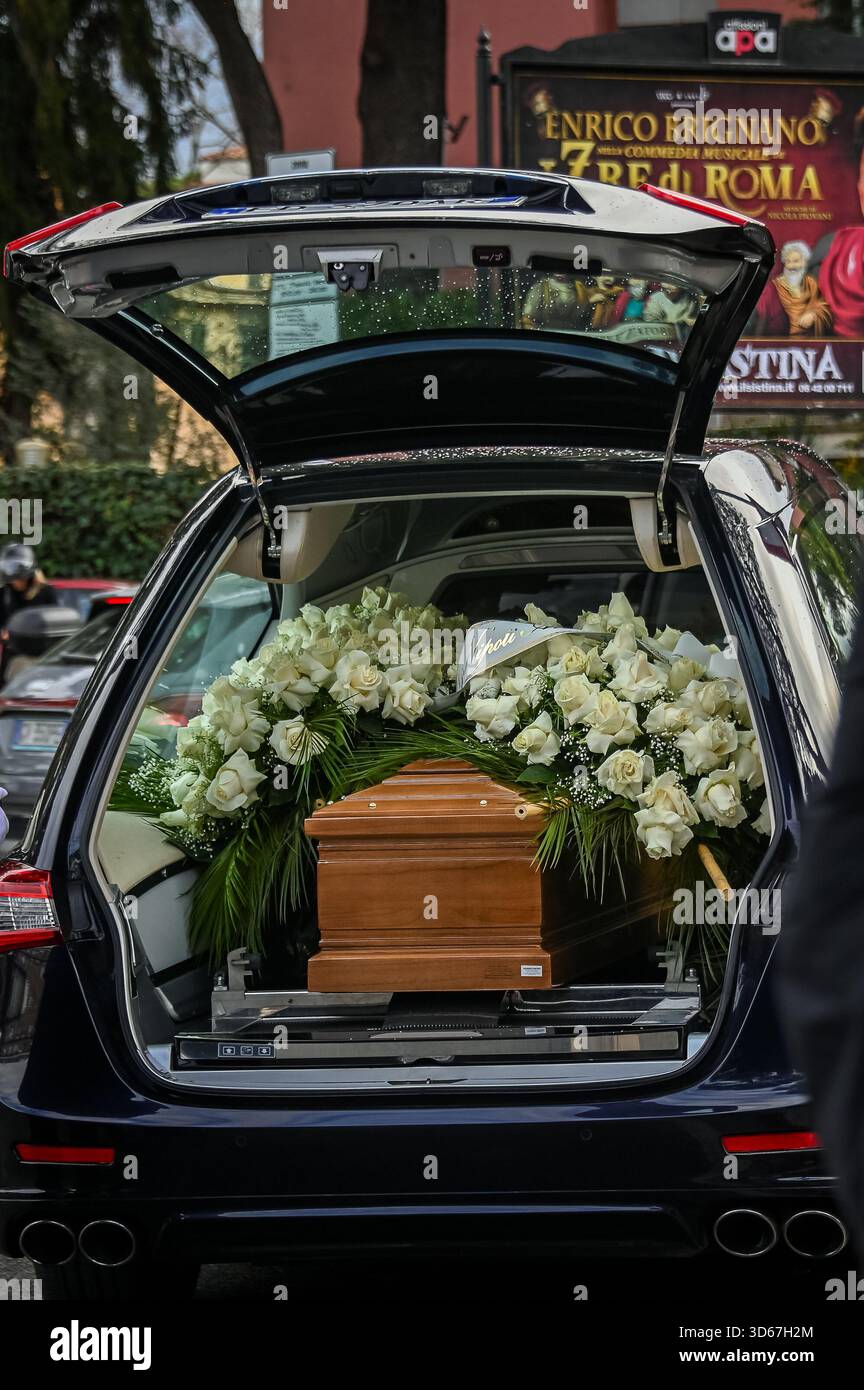 **NO WEB OR NEWSPAPERS, ONLY FOR ITALY** Funeral of Cesare Cursi. In ...