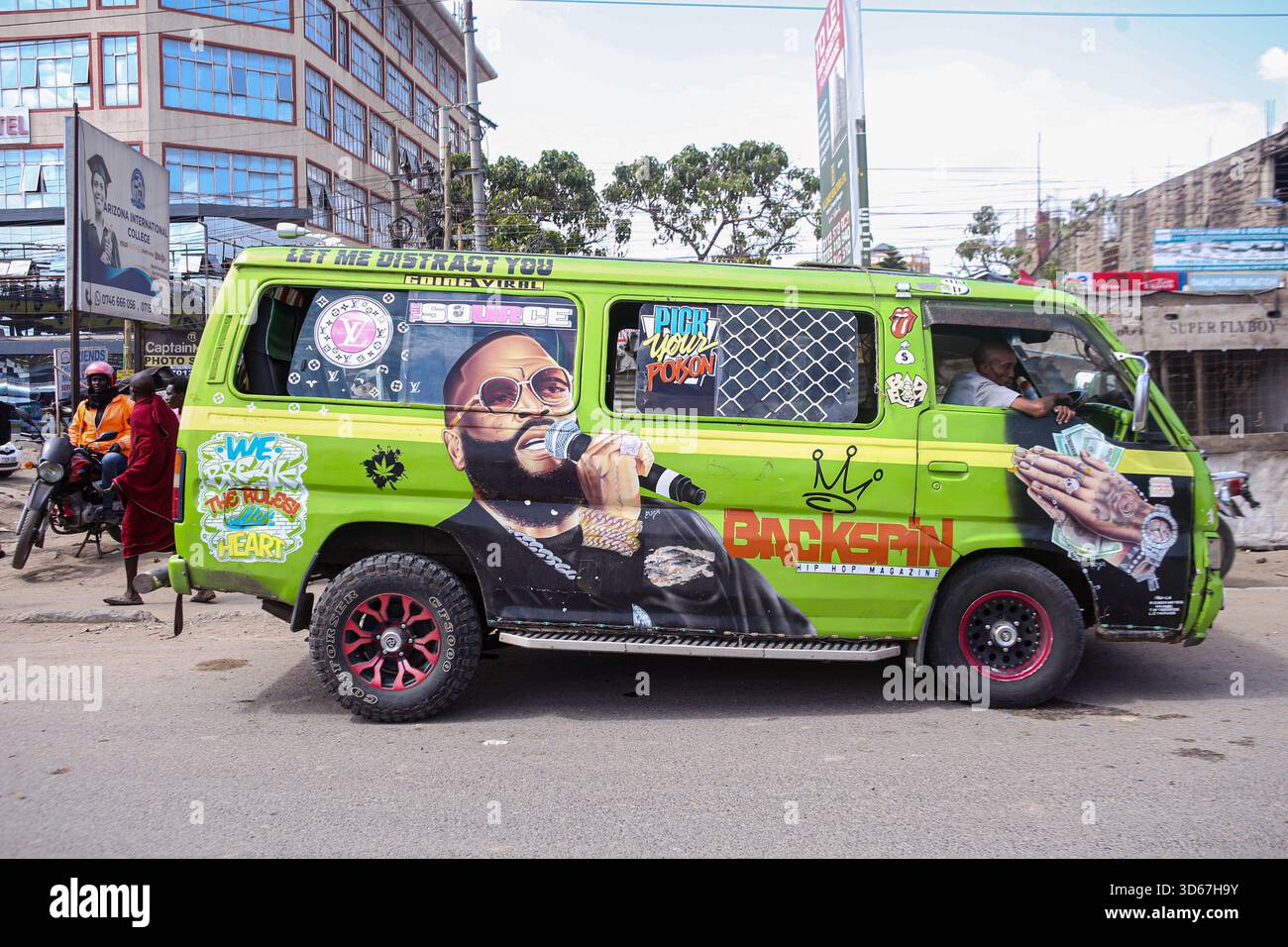 December 5, 2024, Nairobi, Kenya: A graffiti portrait of William ...