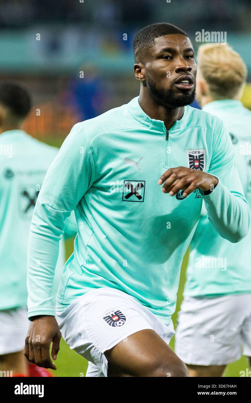 Vienna, Austria. 18th, November 2025. Kevin Danso of Austria seen ...