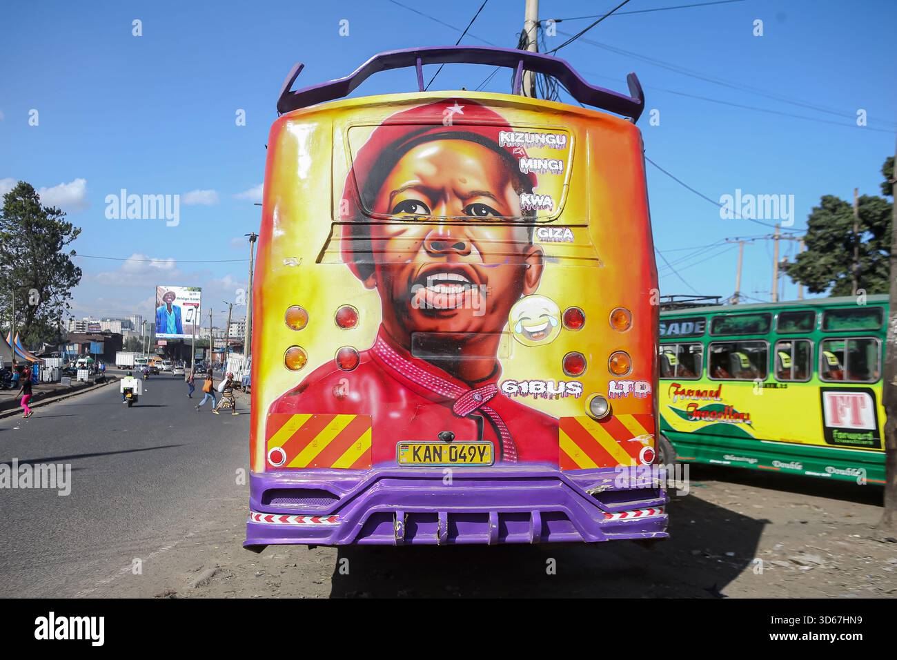 December 31, 2024, Nairobi, Kenya: A graffiti portrait of Julius Sello ...