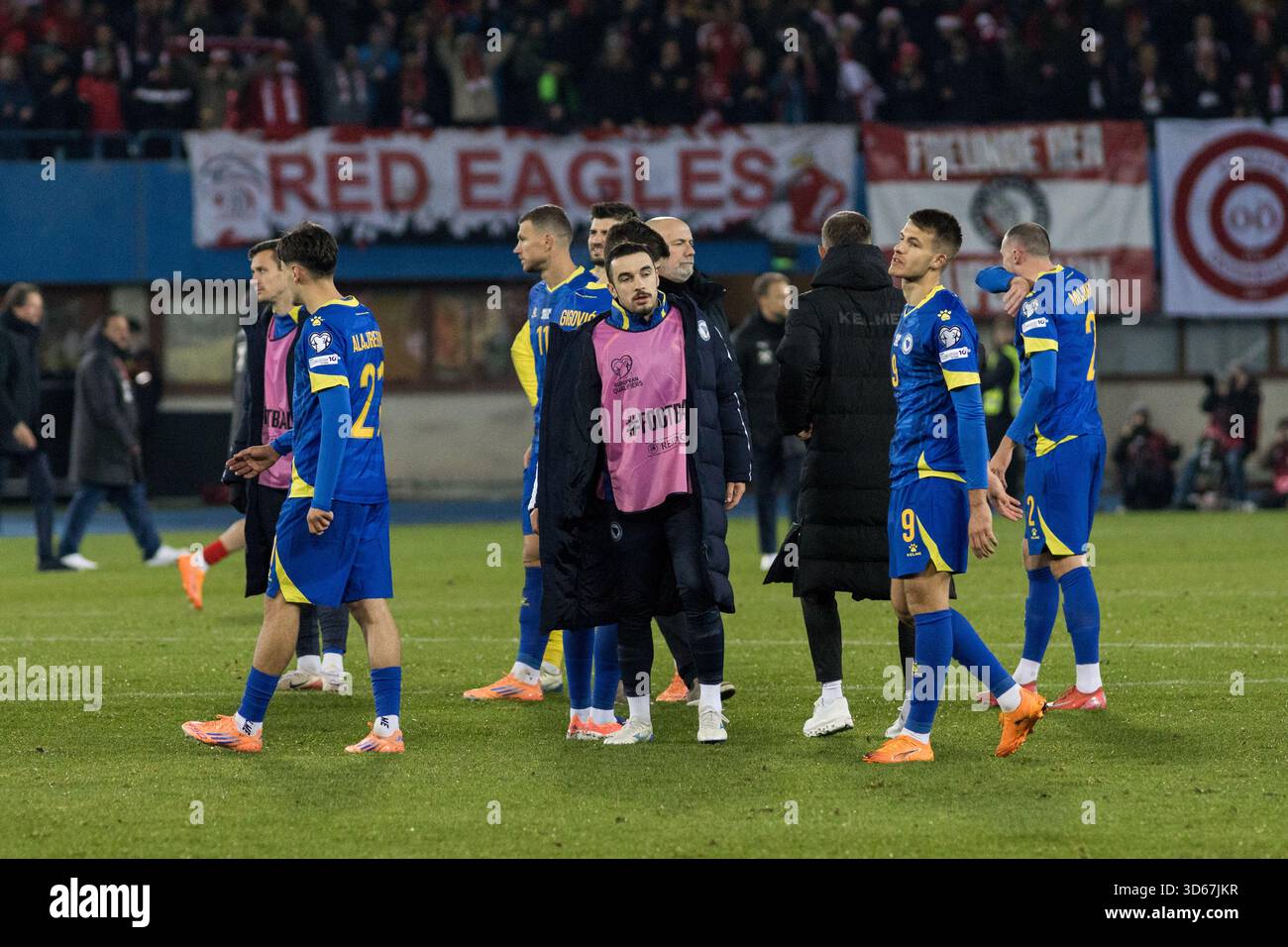 Vienna, Austria. 18th, November 2025. The players of Bosnia and ...