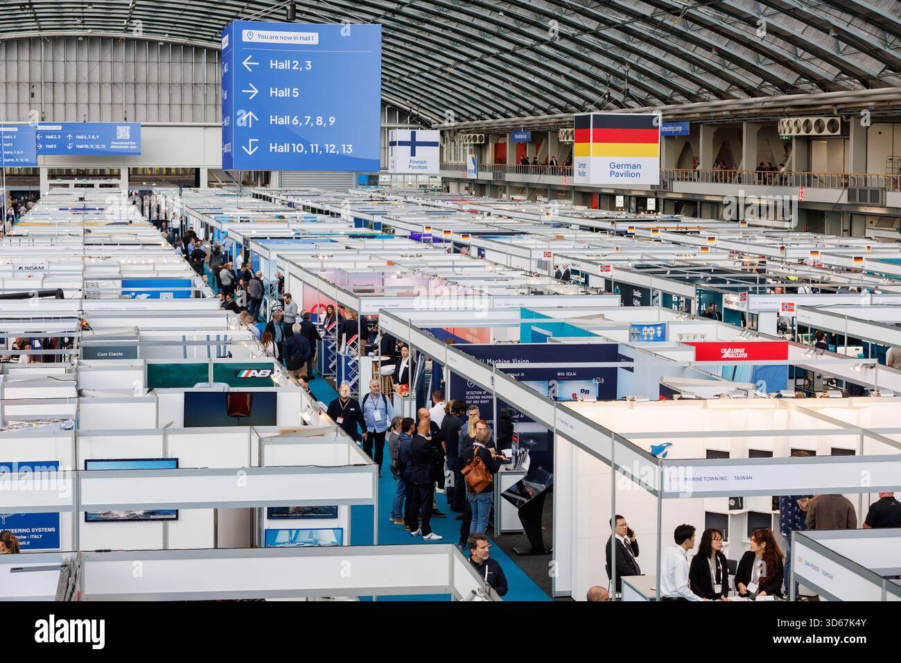 Interior view of the METSTRADE 2025 exhibition halls inside the RAI ...