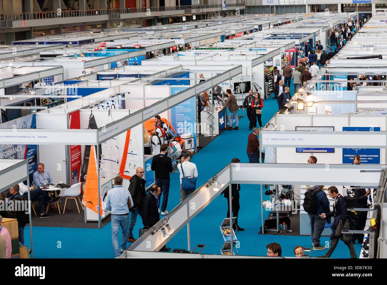 Interior view of the METSTRADE 2025 exhibition halls inside the RAI ...