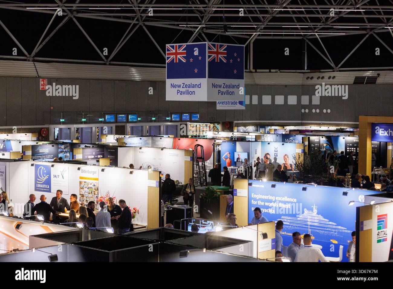 Interior view of the METSTRADE 2025 exhibition halls inside the RAI ...