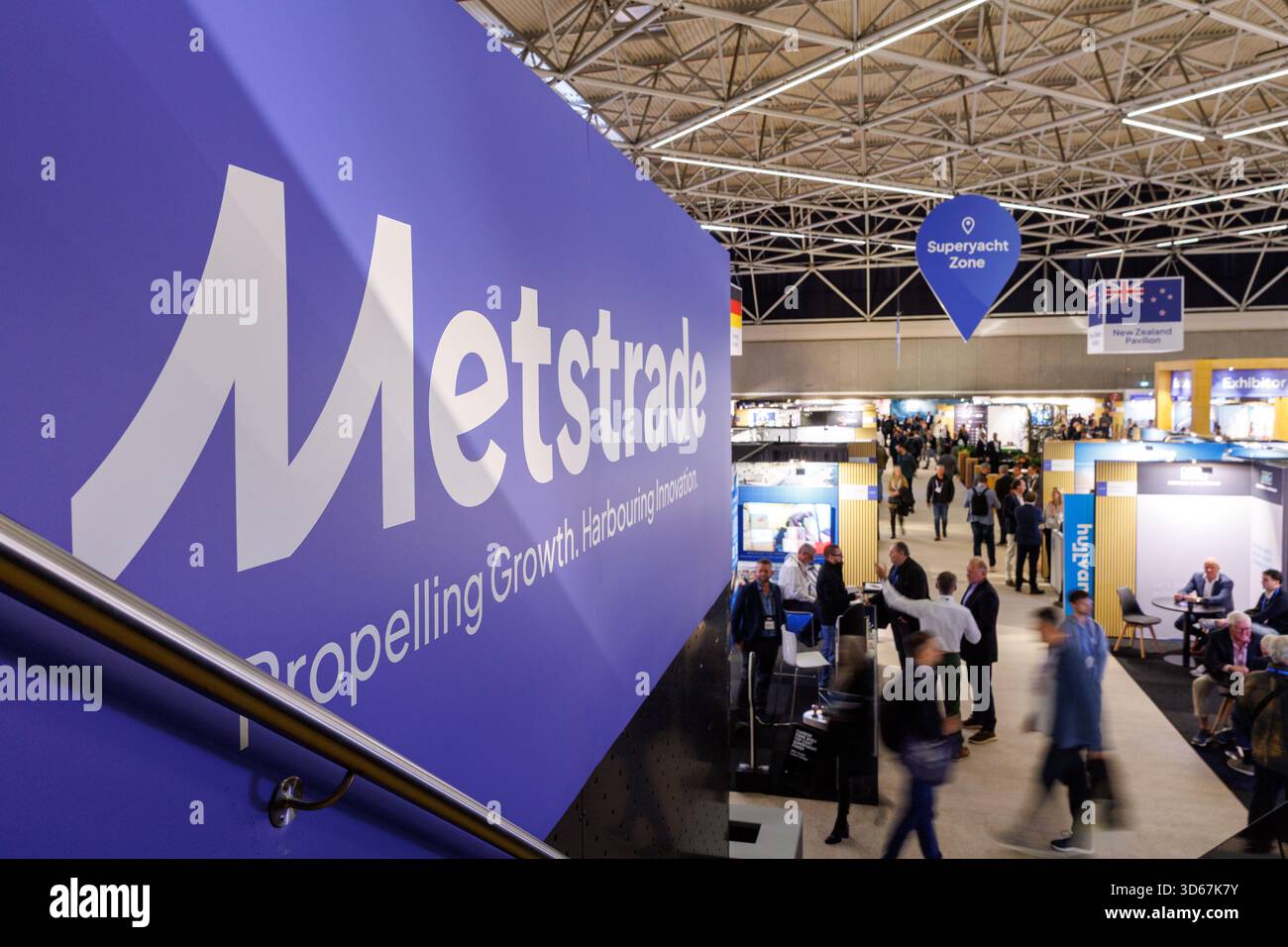 Interior view of the METSTRADE 2025 exhibition halls inside the RAI ...