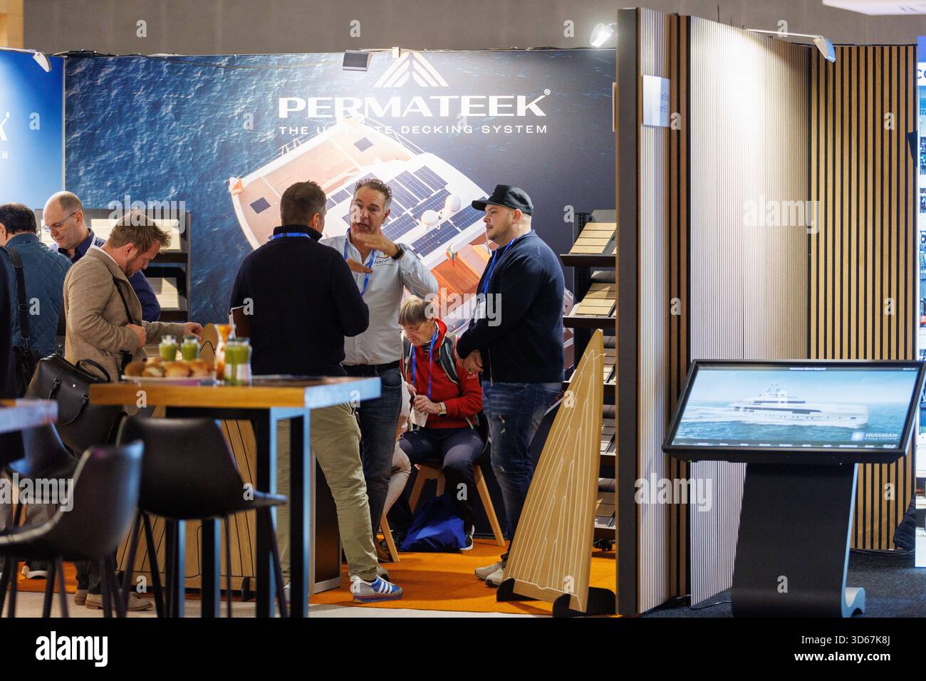 General view of exhibitors and product displays across multiple themed ...