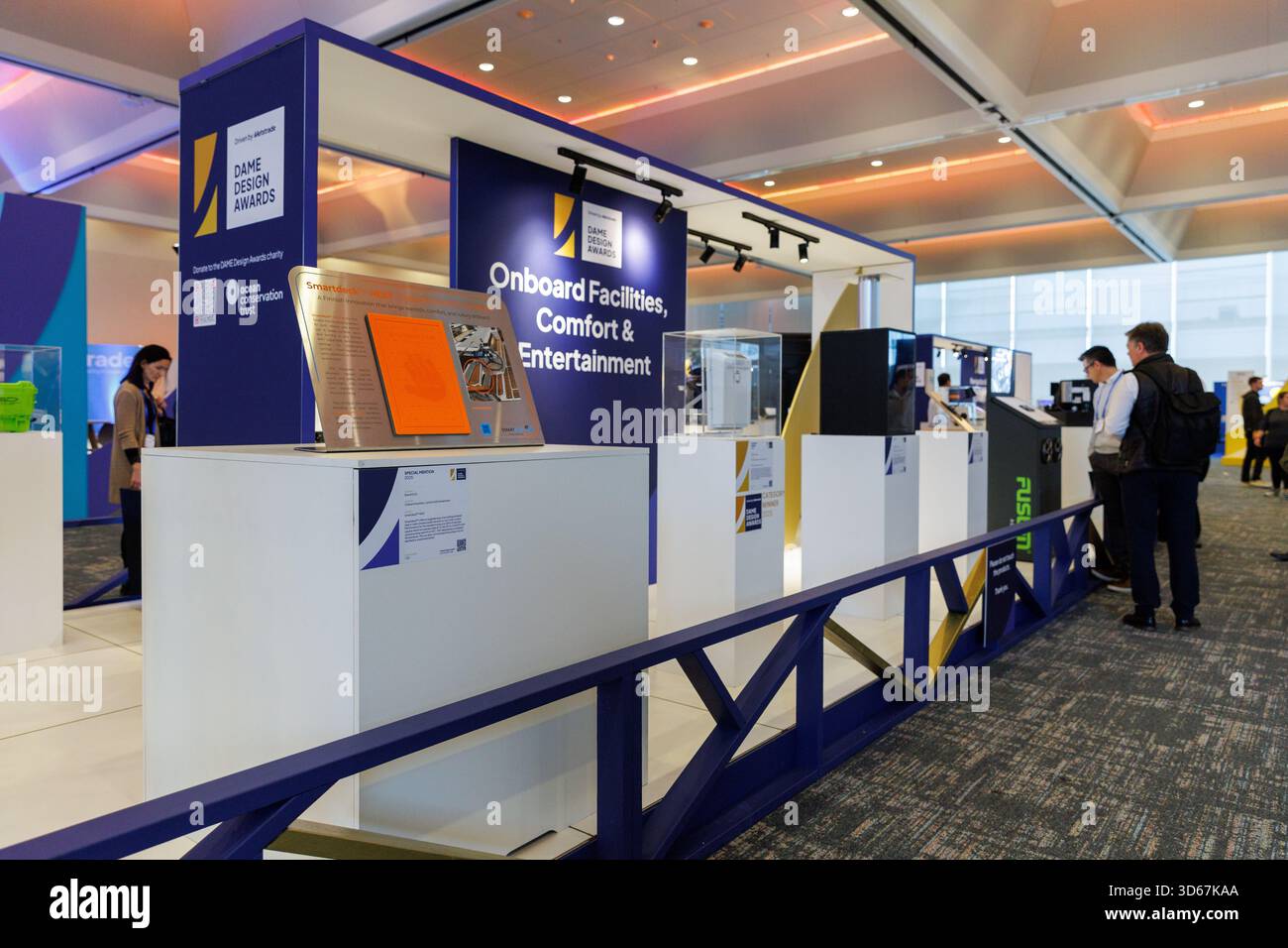 General view of the product exhibition showcasing category winners and ...