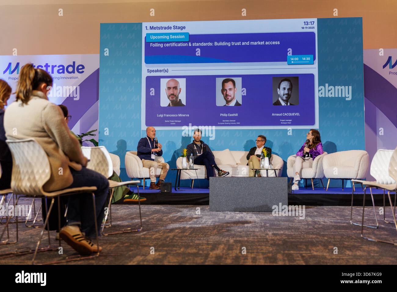 General view of the product exhibition showcasing category winners and ...