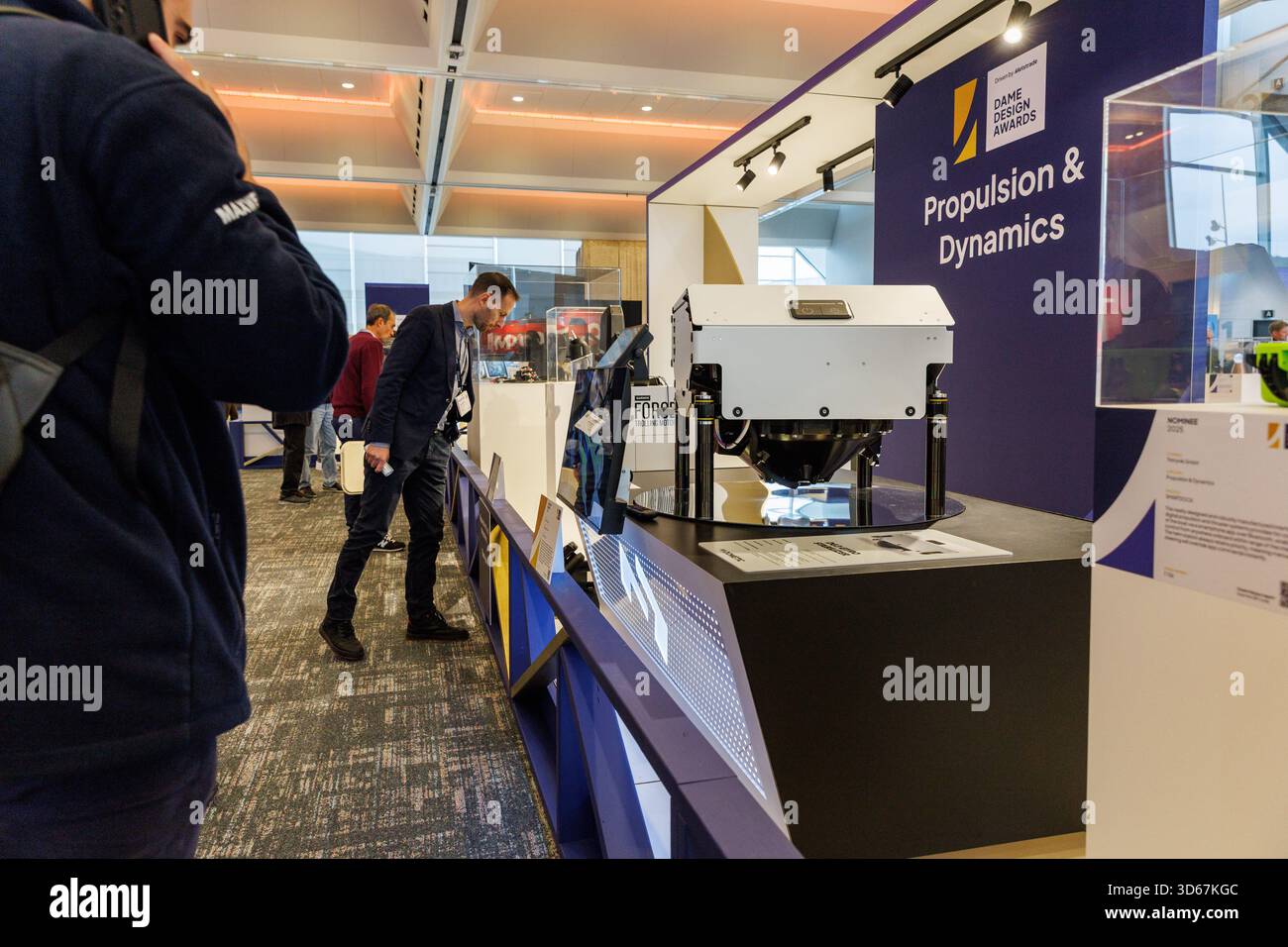 General view of the product exhibition showcasing category winners and ...