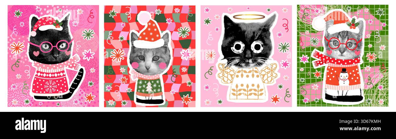 Funny ugly sweater party Stock Vector Images - Alamy