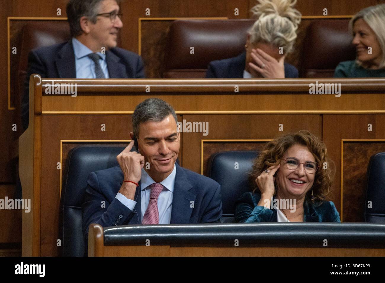 Pedro Sánchez, the Spanish Prime Minister, attends the plenary session ...