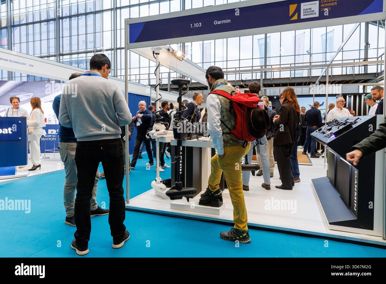 General view of exhibitors and product displays across multiple themed ...