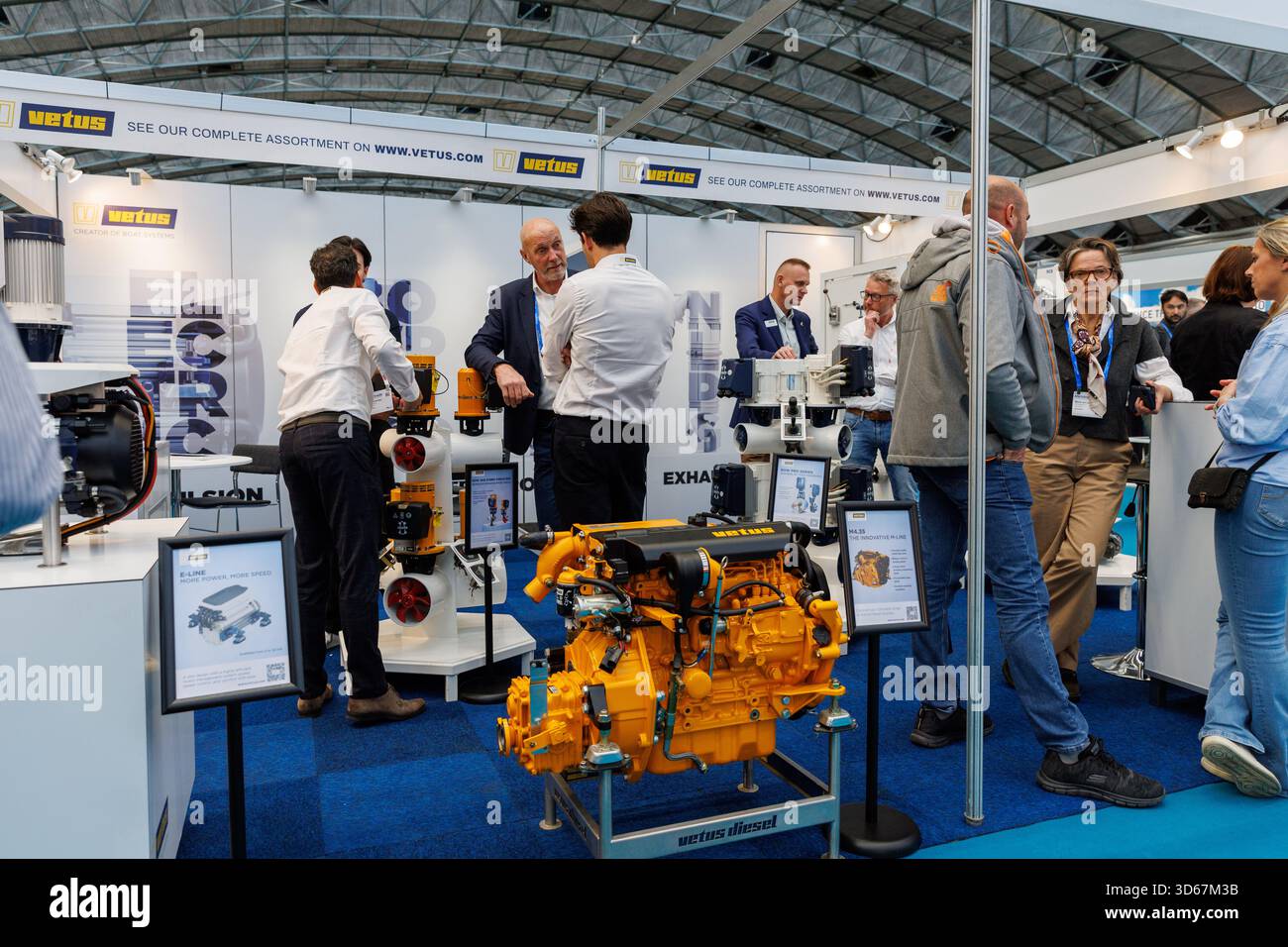 General view of exhibitors and product displays across multiple themed ...