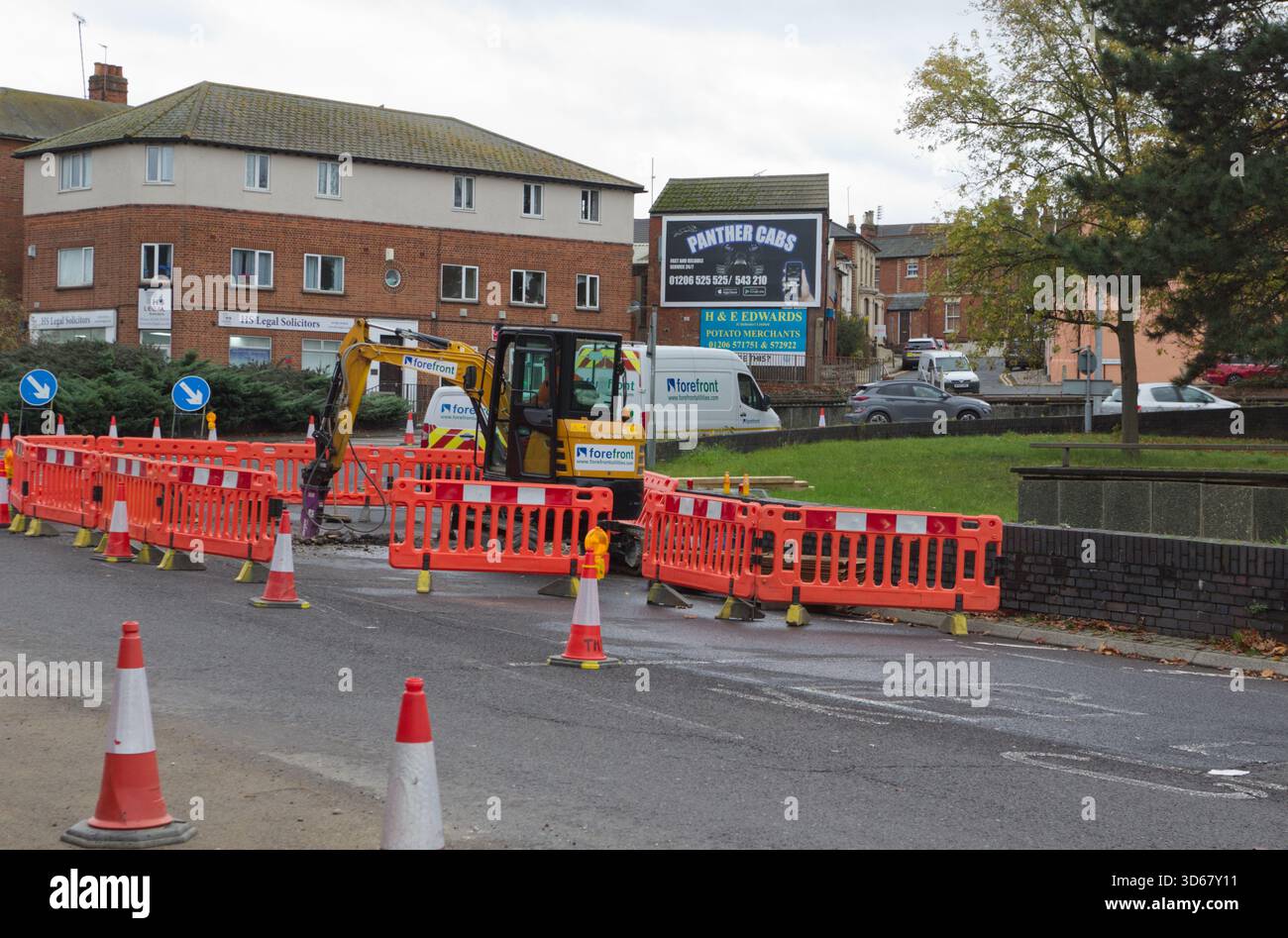 Initial exploratory utilities work taking place at St. Botolph's ...