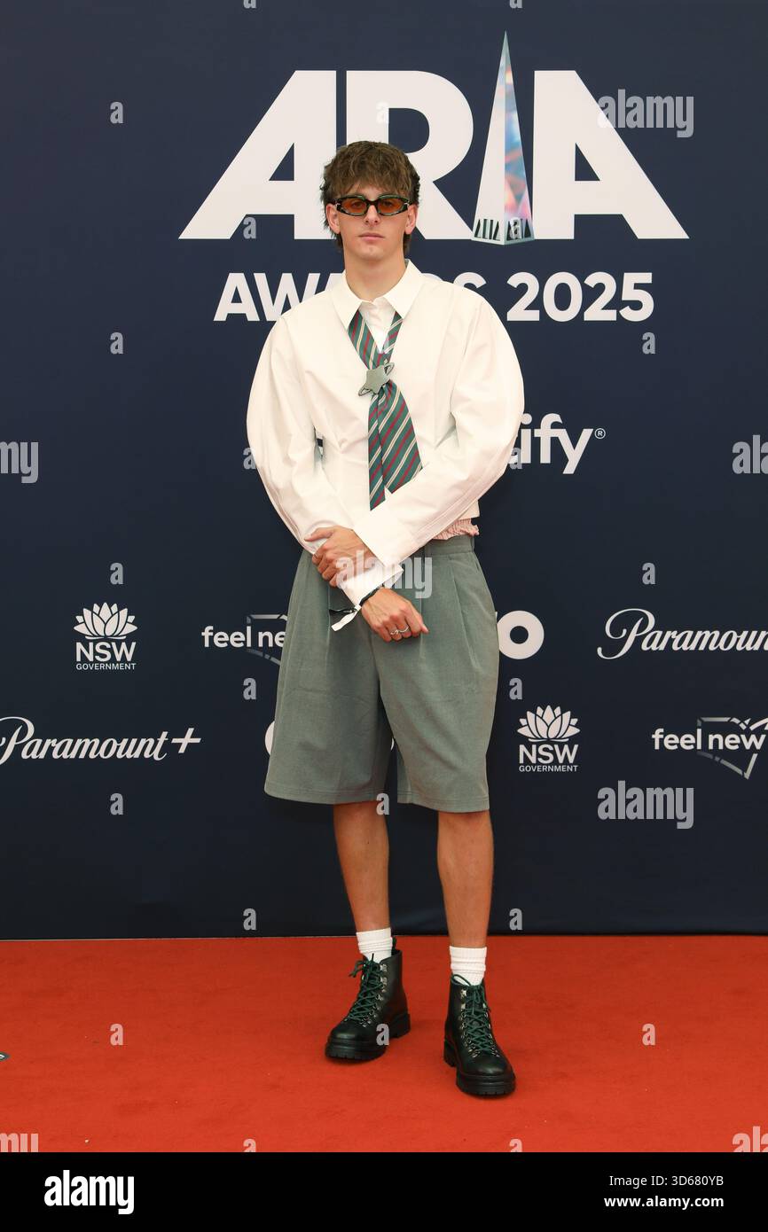 November 19, 2025: CHARLIE PITTMAN attends the 2025 ARIA Awards at the ...