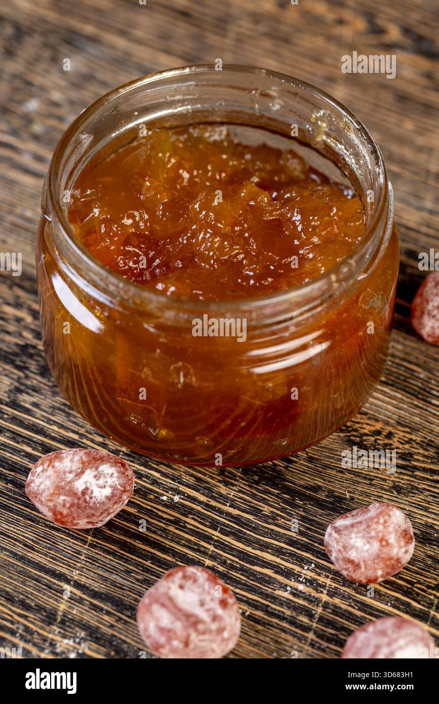 orange jam made from oranges and citrus fruits and dried in sugar syrup ...