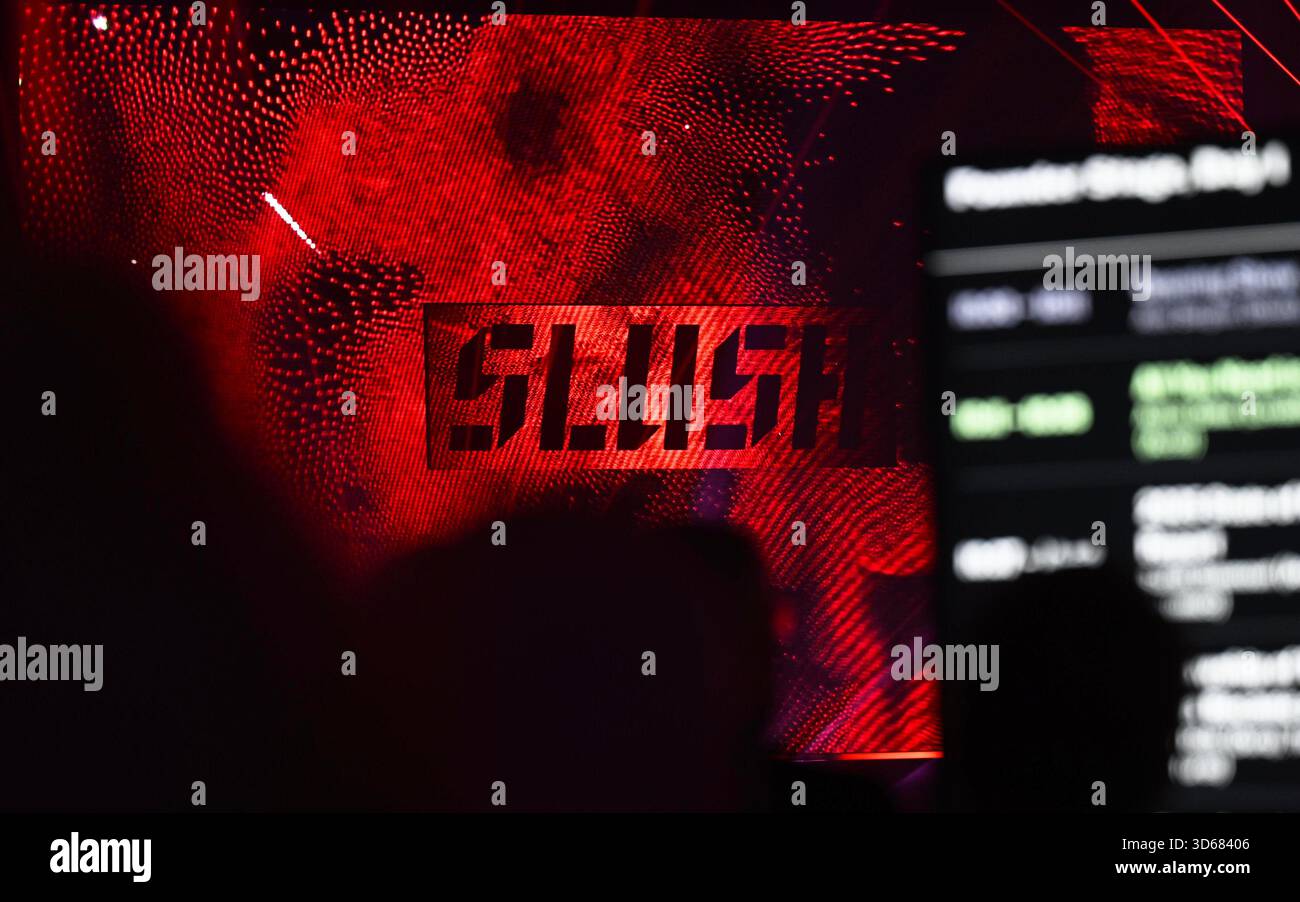 Slush logo at the startup event Slush 2025 in Helsinki, Finland on ...