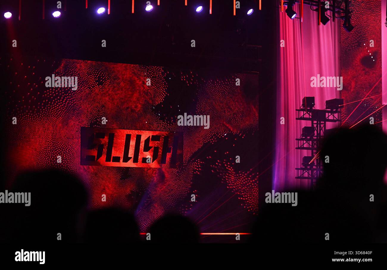Slush logo at the startup event Slush 2025 in Helsinki, Finland on ...