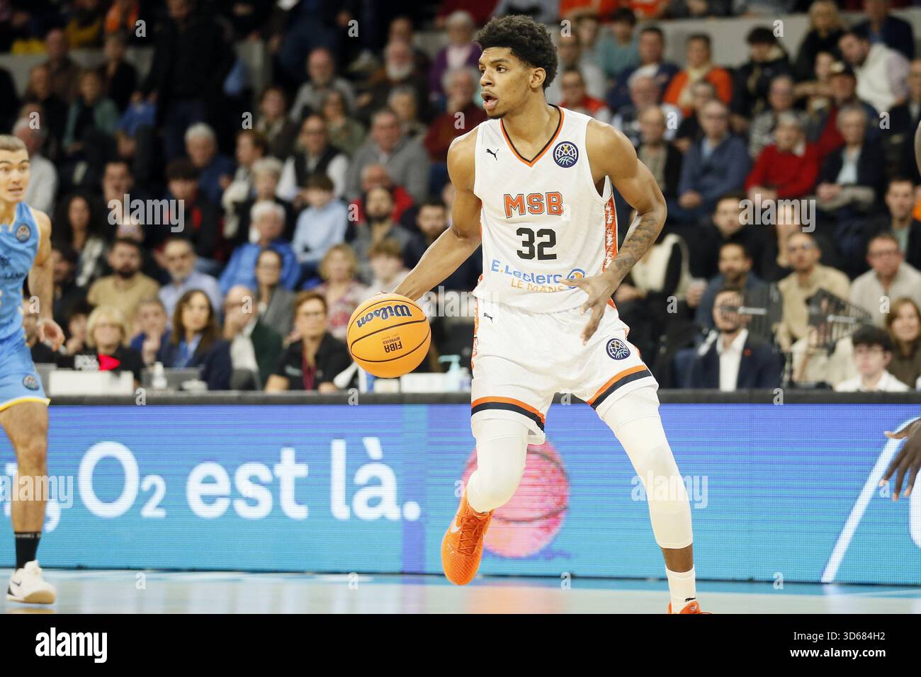 Lucas Dufeal of Le Mans Sarthe Basket during the Champions League ...