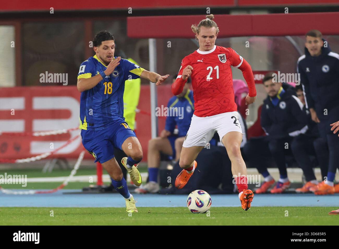 FIFA European Qualifiers 2026 match between Austria and Bosnia and ...
