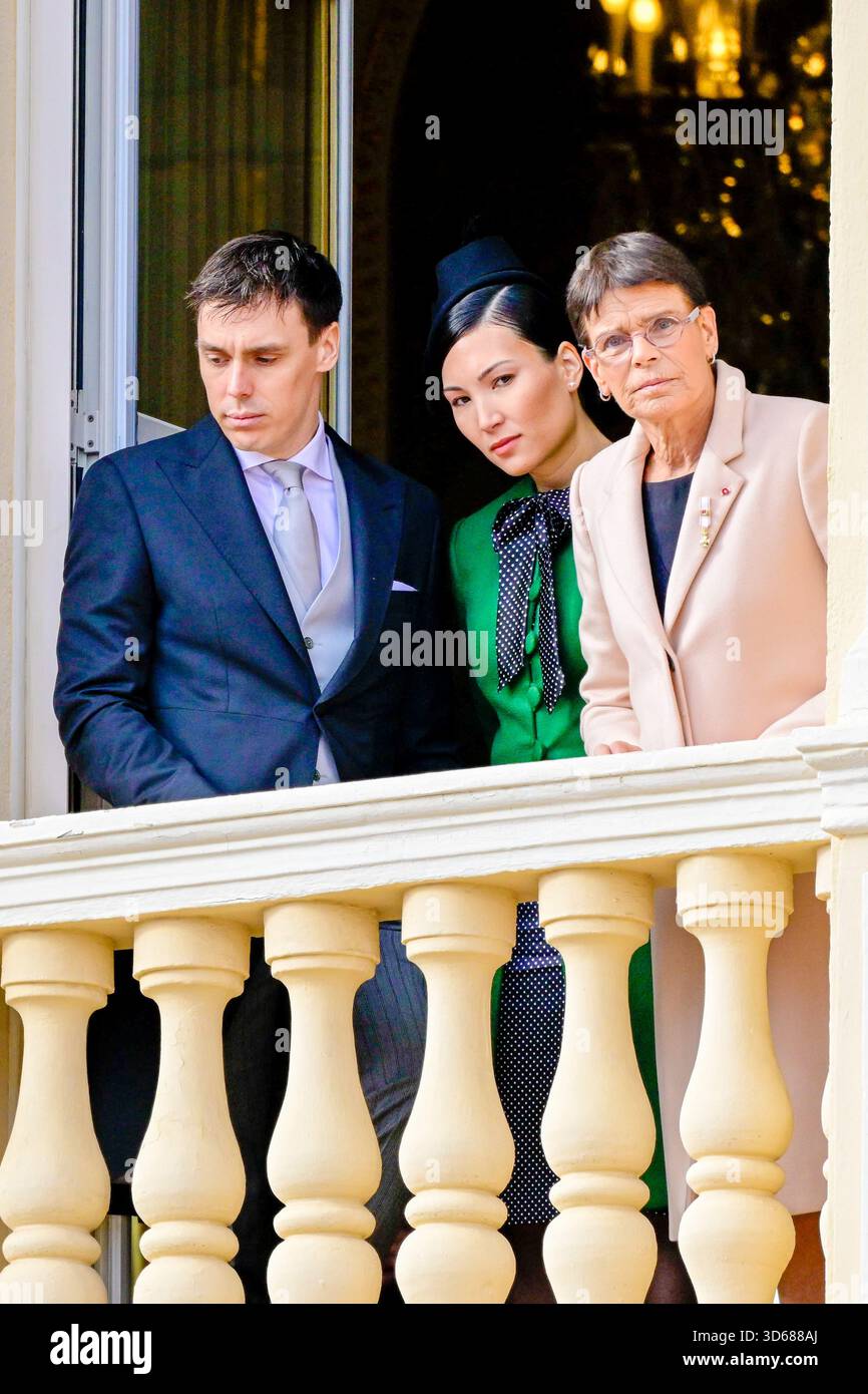 Louis Ducruet, Marie Ducruet, Princess Stephanie during the Army Parade ...