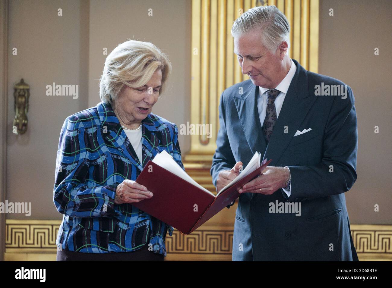 Barbara Schmidburg and King Philippe - Filip of Belgium pictured during ...