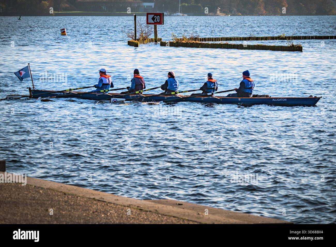 Berlin Spandau OT Kladow Kladower Hafen am Imchenplatz an der Havel ...