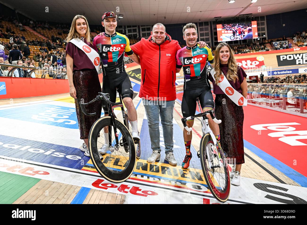 Belgian Jasper De Buyst and Italian Elia Viviani pictured during the ...