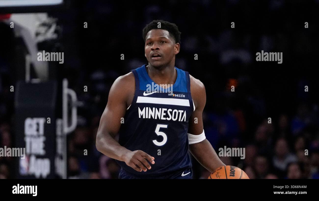 Minnesota Timberwolves' Anthony Edwards (5) during the first half of an ...