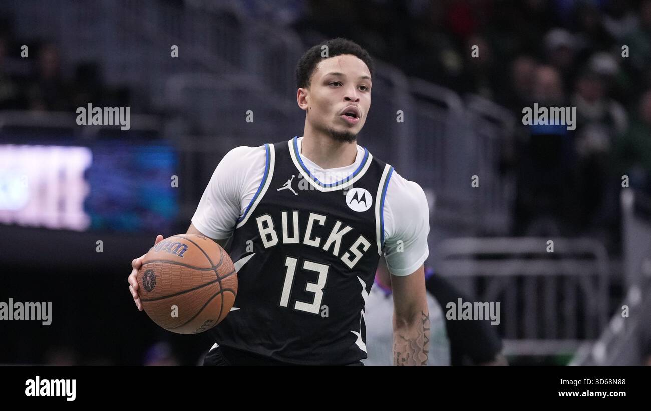 Milwaukee Bucks' Ryan Rollins during the second half of an NBA ...