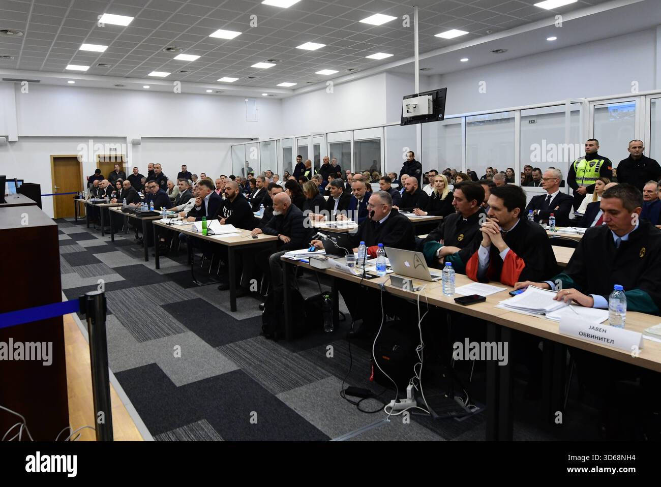 Start of the trial for the night club Pulse fire in Kocani, in the ...