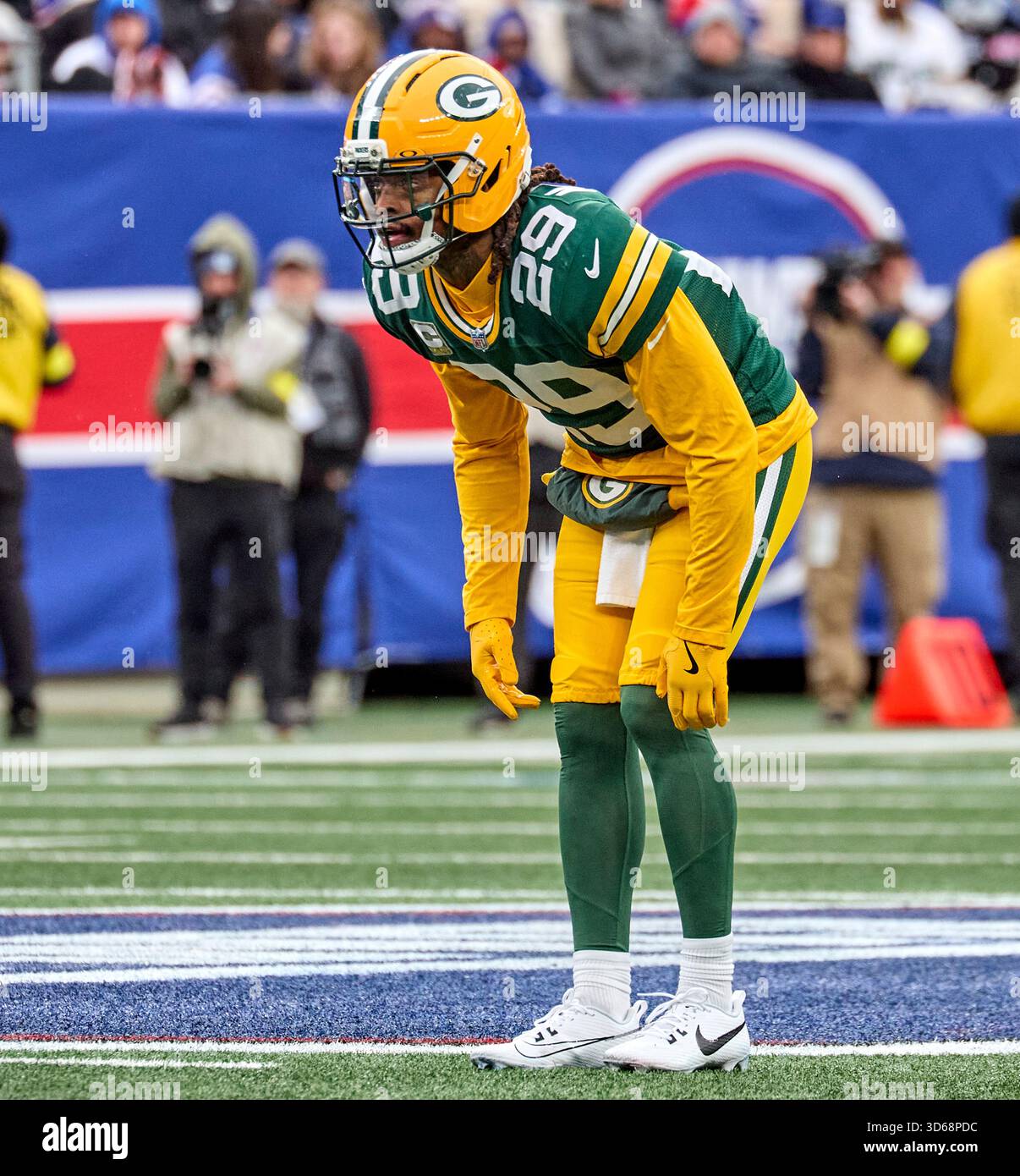 Green Bay Packers safety Xavier McKinney (29) against the New York ...