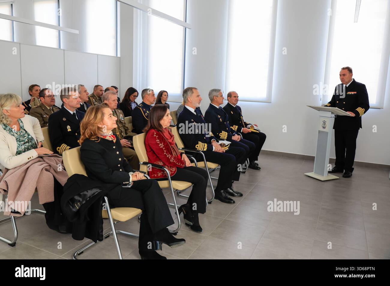 Spanish King Felipe VI and minister Margarita Robles visits the "Juan ...
