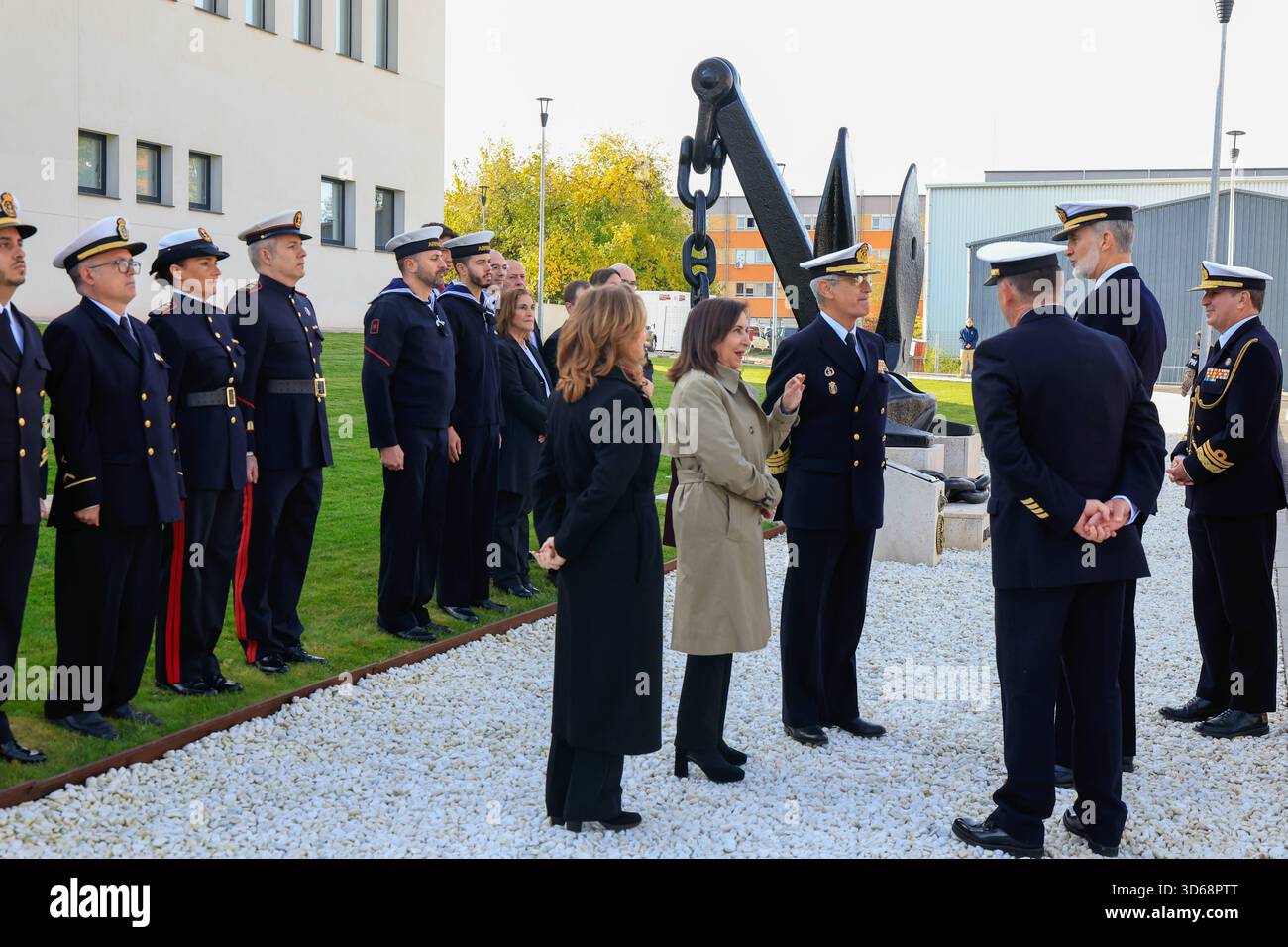 Spanish King Felipe VI and minister Margarita Robles visits the "Juan ...