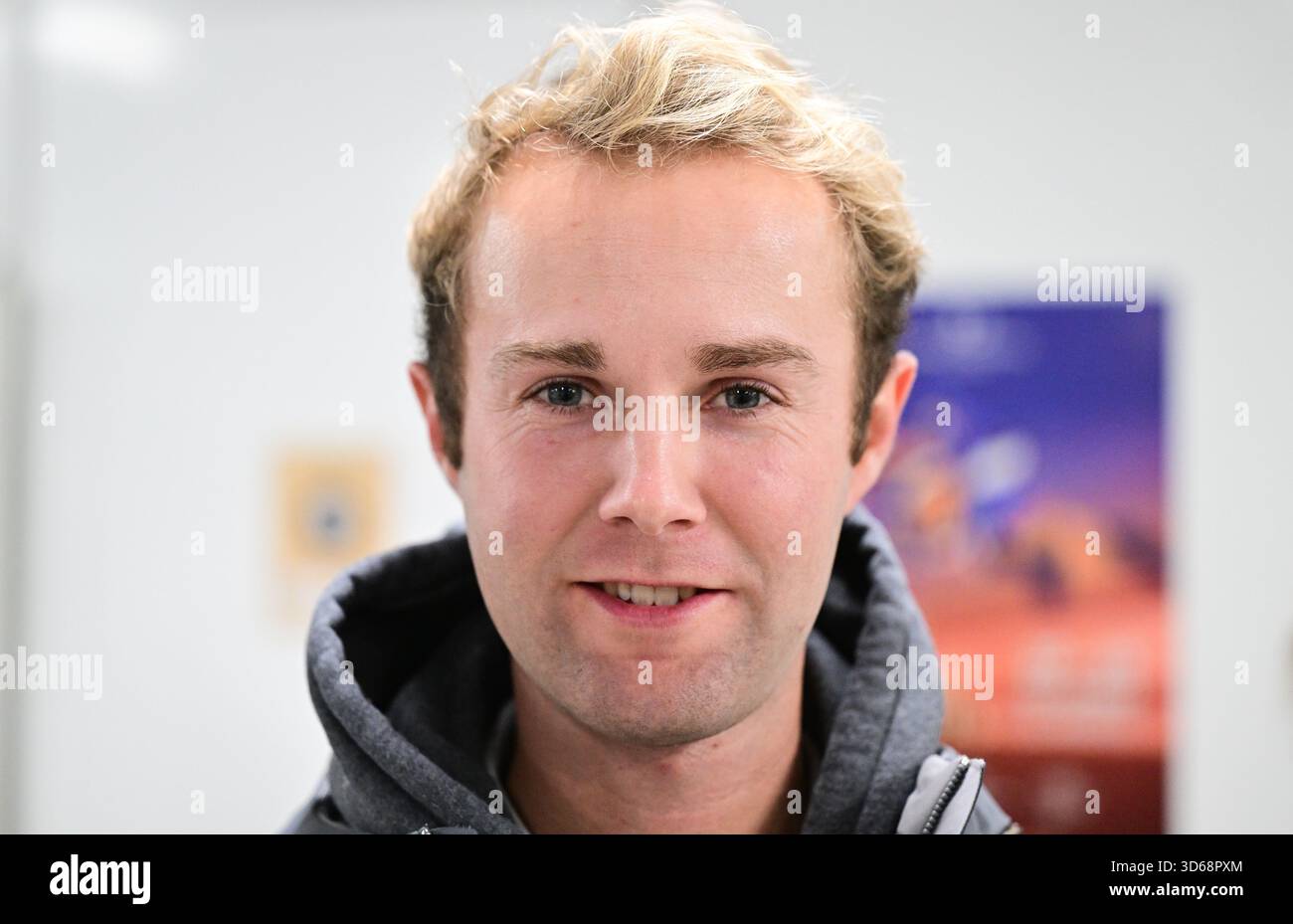 Belgian showjumper Gilles Thomas attends a press conference before the ...