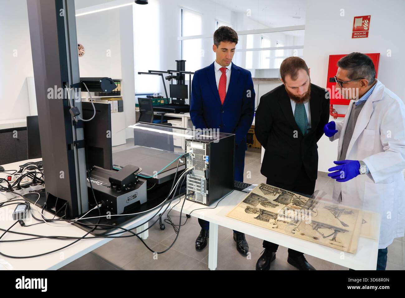 Spanish King Felipe VI and minister Margarita Robles visits the "Juan ...
