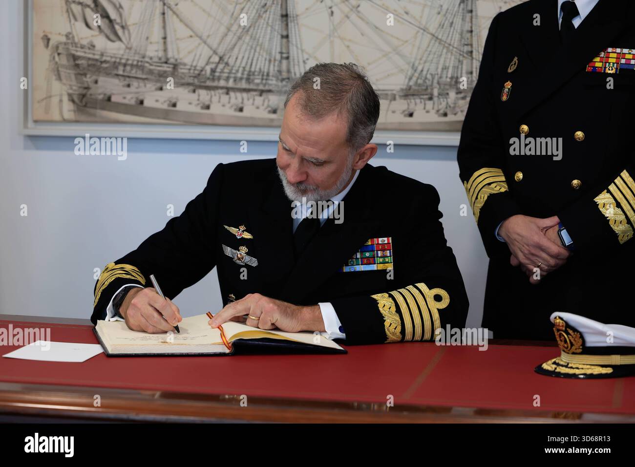 Spanish King Felipe VI and minister Margarita Robles visits the "Juan ...