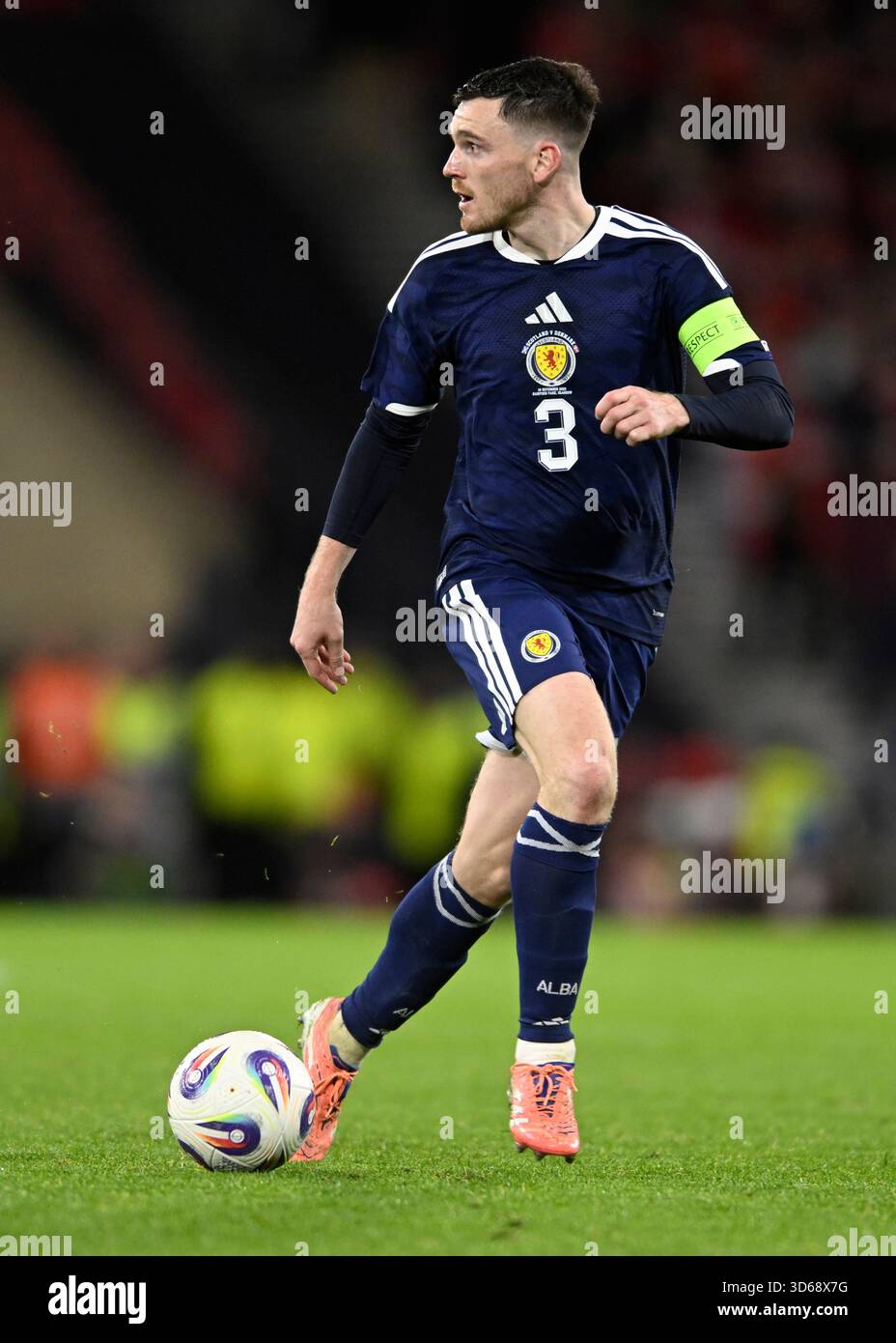 Glasgow, Scotland, 18th November 2025. Andrew Robertson of Scotland ...