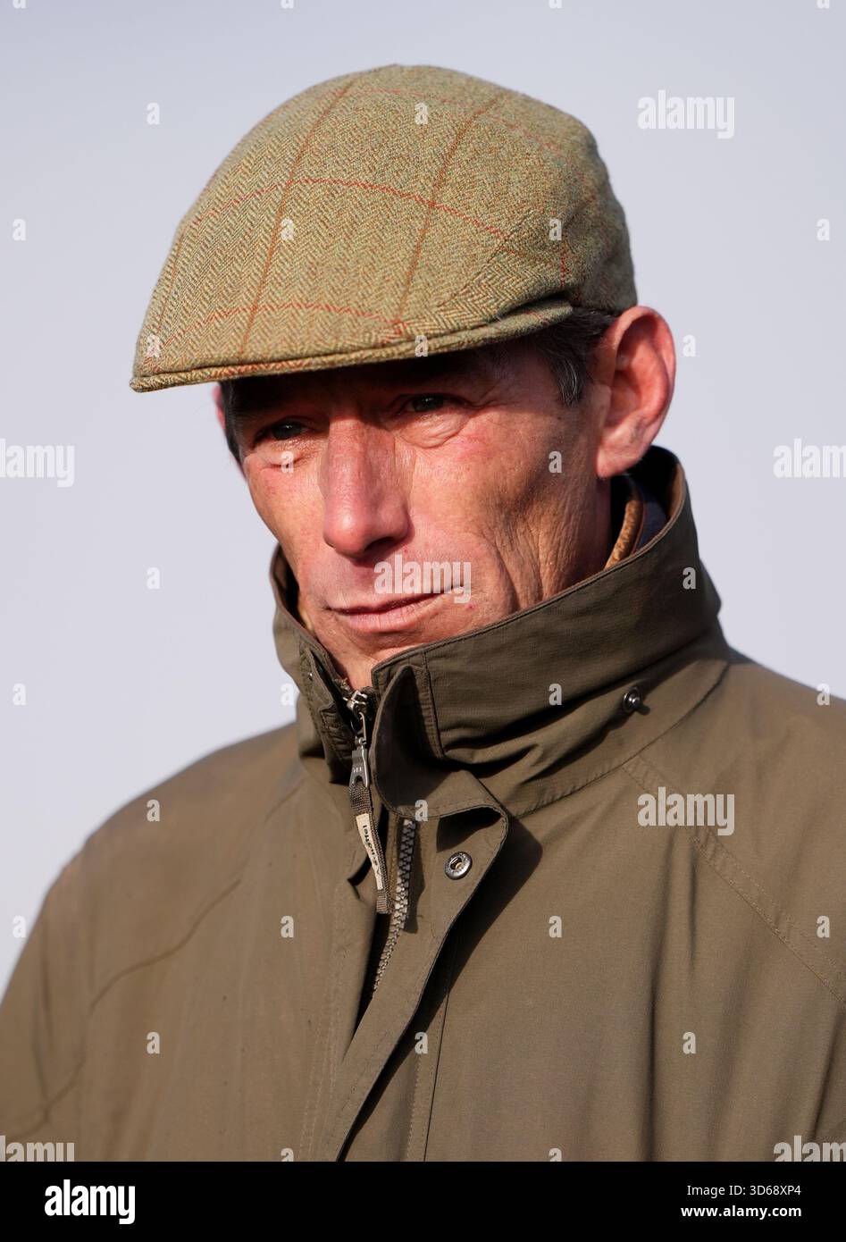 Trainer Johnson White at Warwick Racecourse. Picture date: Wednesday ...
