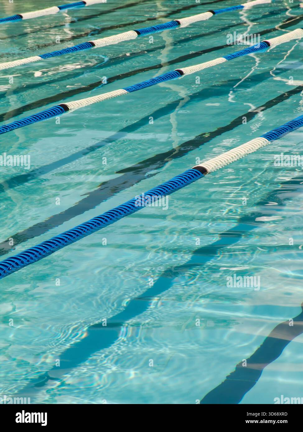lane line dividers in a pool, pool lane in the water, float lines ...