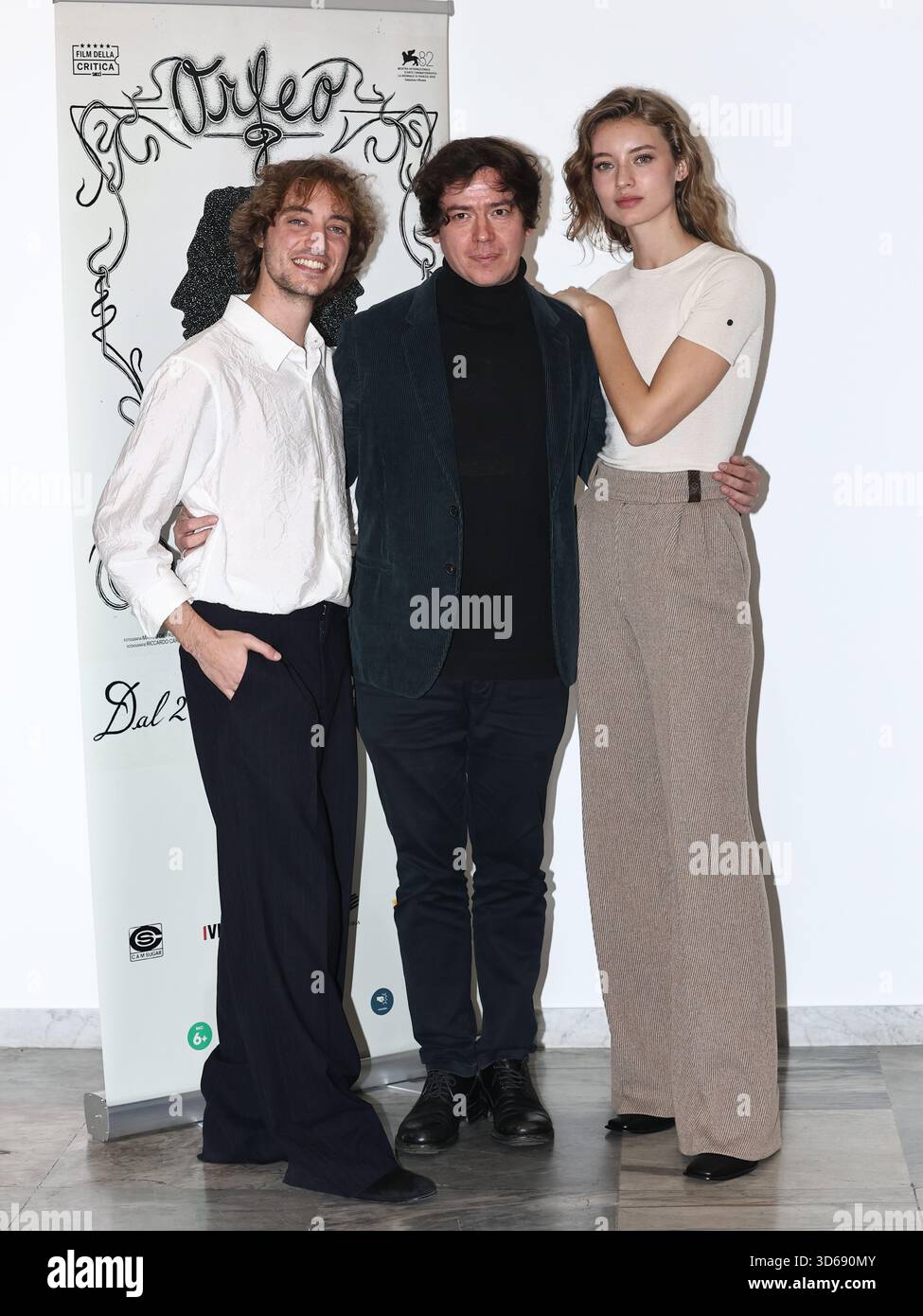 Rome, Troisi Cinema, photocall for the film "Orfeo." Pictured: Luca ...