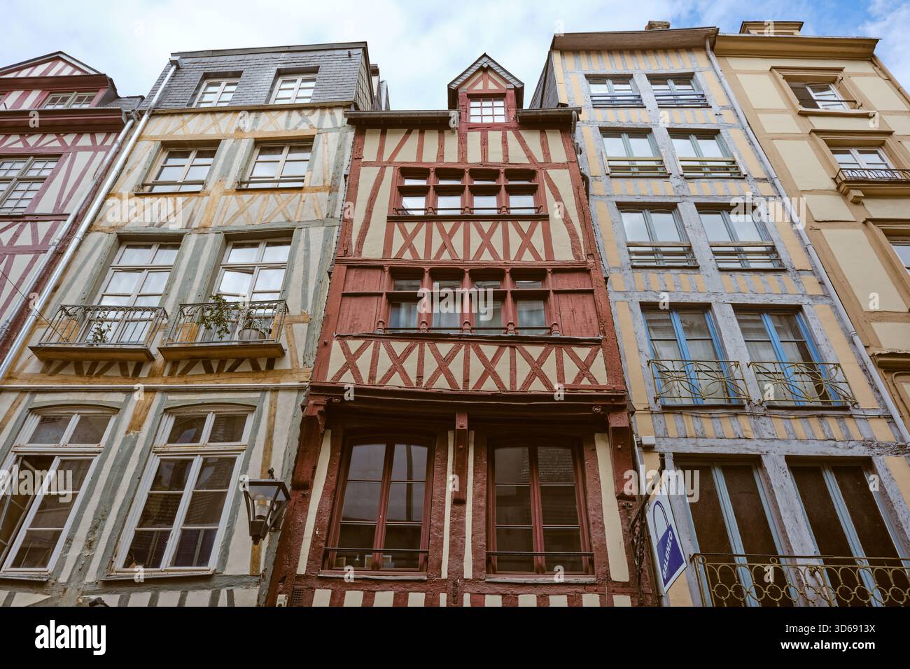 Rouen, Normandy, France - September 23, 2025: Rue du Gros-Horloge, a ...