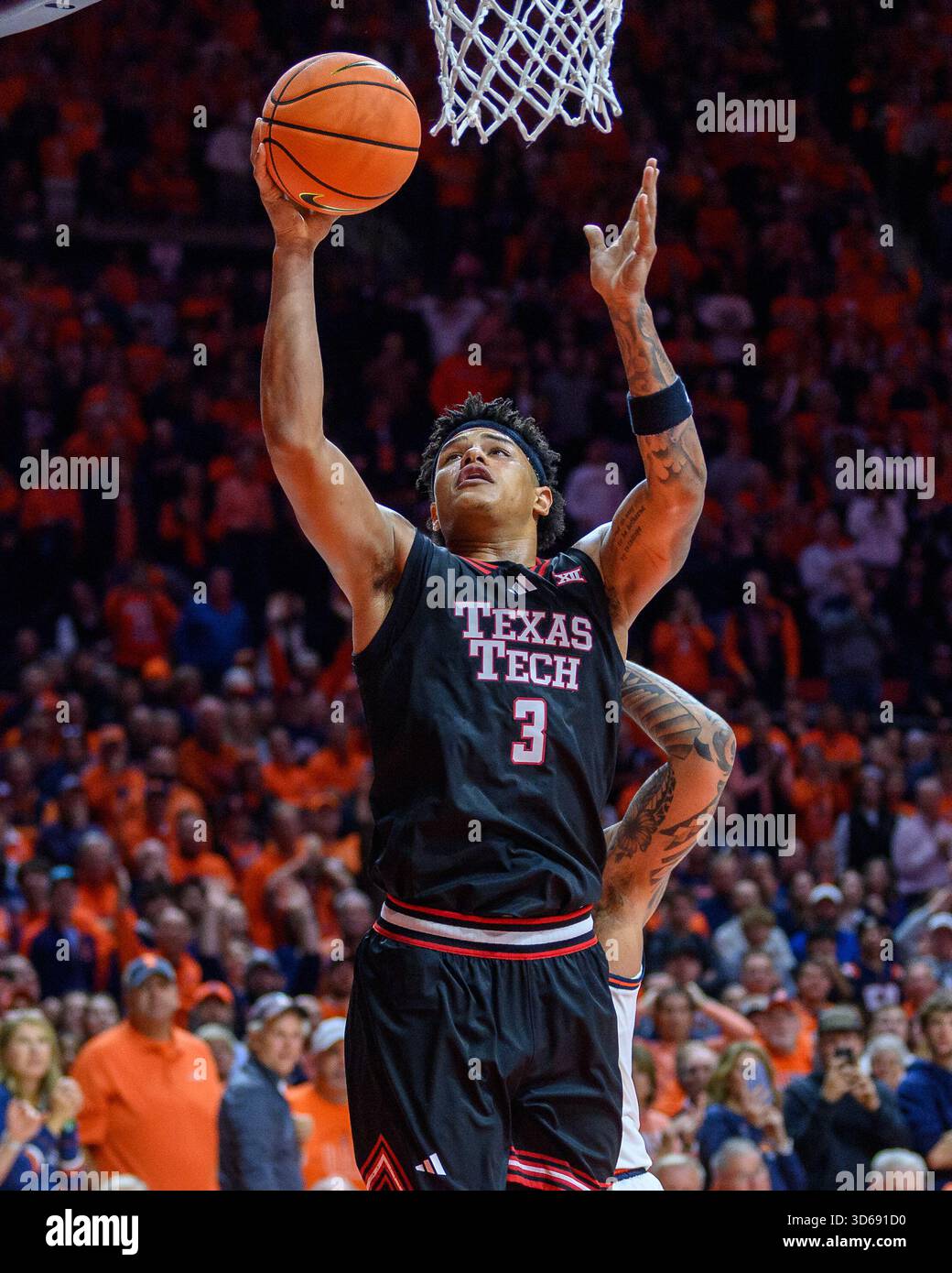 Texas Tech's LeJuan Watts puts up a layup during an NCAA college ...