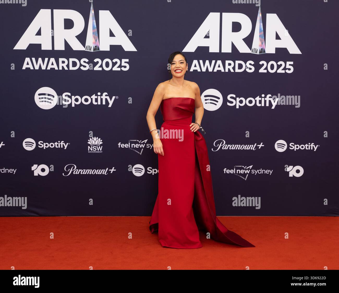 Andrea Lam poses for a photo during the 2025 ARIA Awards at Hordern ...